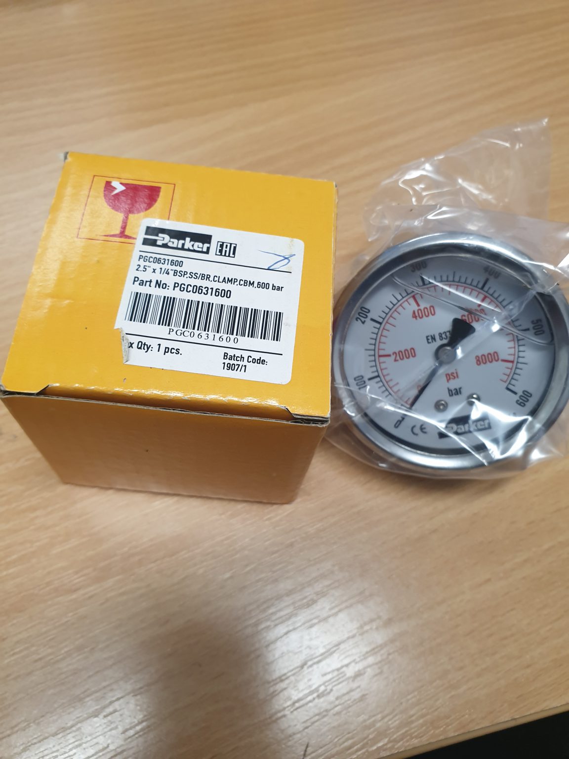 Parker hydraulik manometer 600 bar – Am Handel og Service